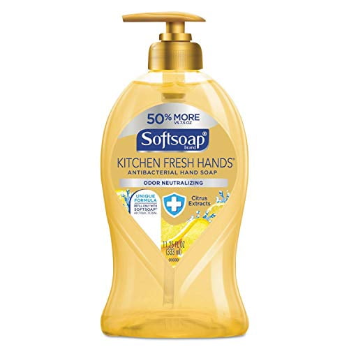 Softsoap Antibacterial Hand Soap Pump Kitchen Fresh Hands (Pack of 6 ...