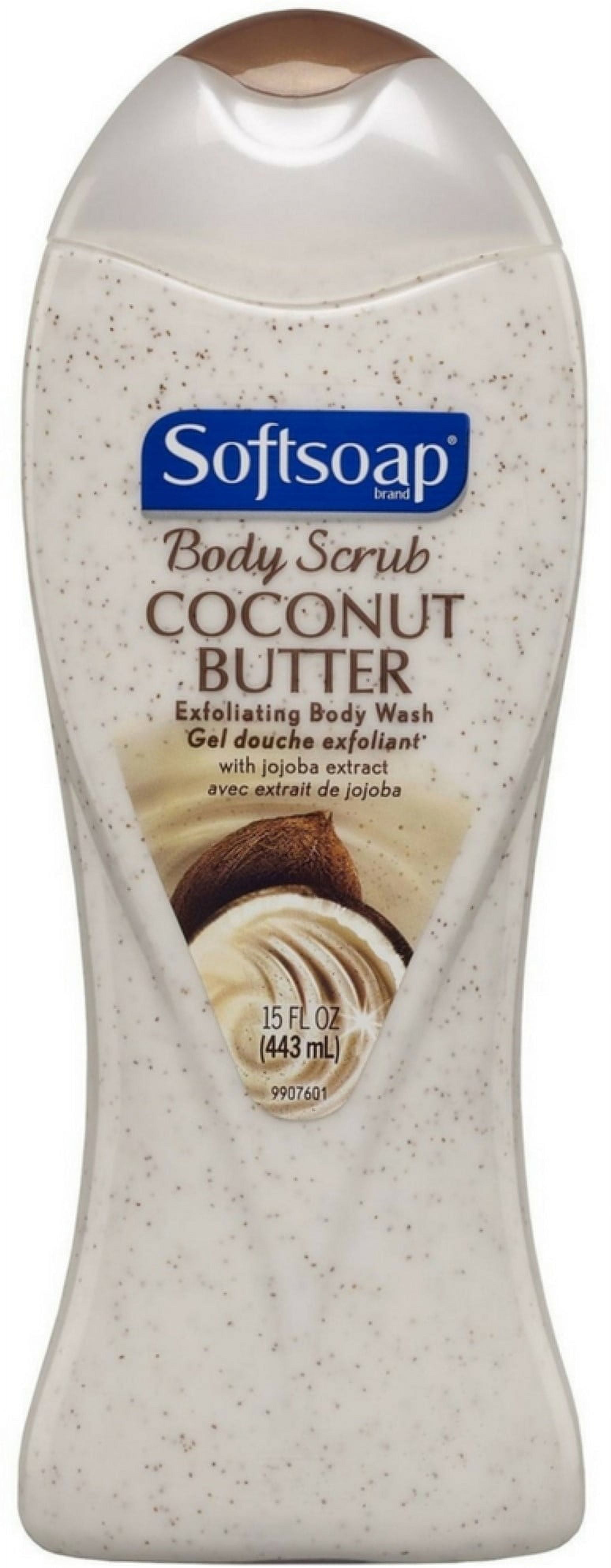 Softsoap Body Butter Coconut Scrub, Creamy Moisture Exfoliating Body ...
