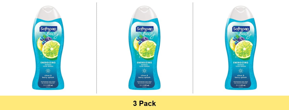 Softsoap Body Citrus & Berry Splash Body Wash, All Skin Types, 20 fl oz ...