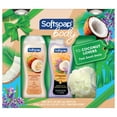 Softsoap Body Wash Coconut Lovers Gift Set, 2- 20 oz Bottles + Pouf ...