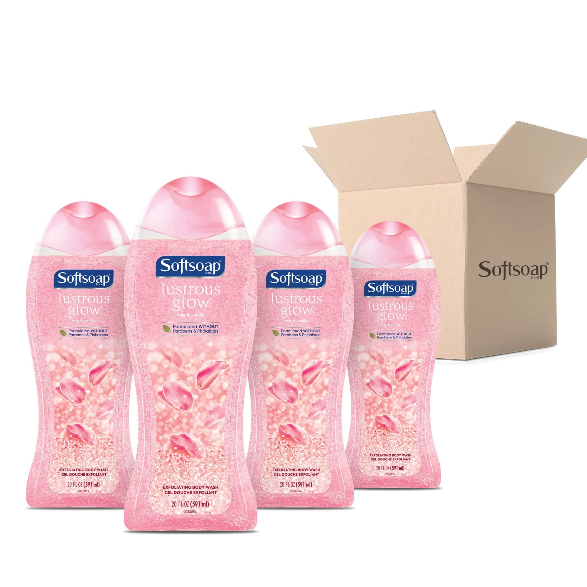 Softsoap Body Wash Rose and Vanilla, 591Ml (Pack of 2) - Walmart.com