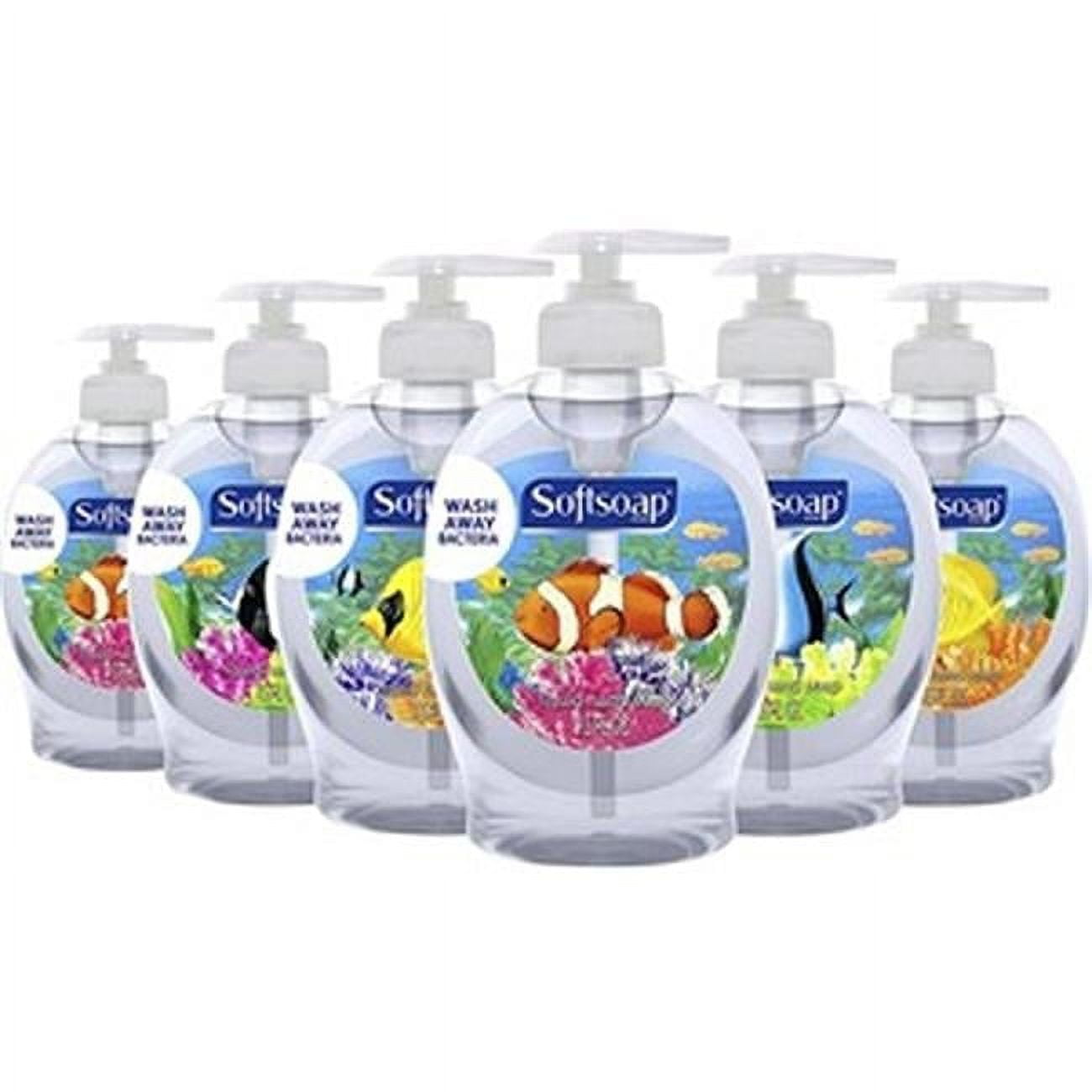 Softsoap Gentle Liquid Hand Soap Wash, 7.5 oz Aquarium, Clear - Pack of ...