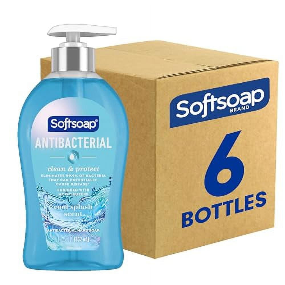 Softsoap Clean & Protect Antibacterial Liquid Hand Soap, Cool Splash ...
