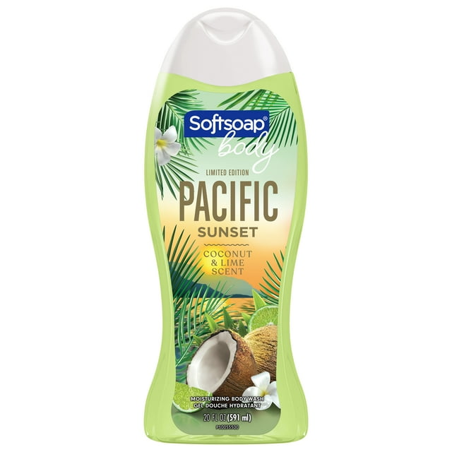Softsoap Limited Edition Moisturizing Body Wash Pacific Sunset, Coconut ...