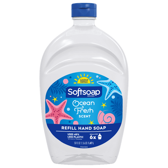 Softsoap Limited Edition Ocean Fresh Liquid Hand Soap Refill, 50oz ...