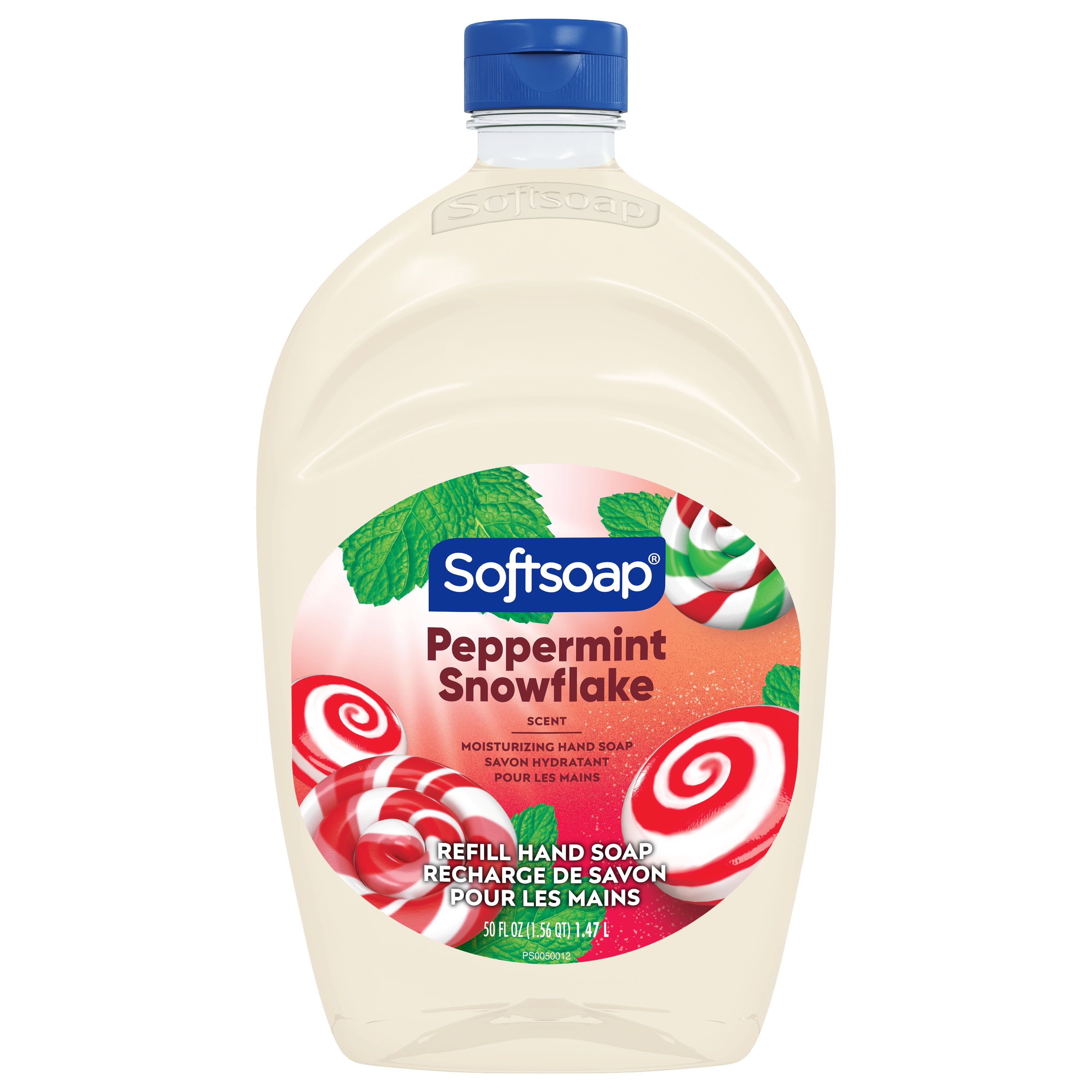 Softsoap Limited Edition Peppermint Snowflake Liquid Hand Soap, 50 oz ...