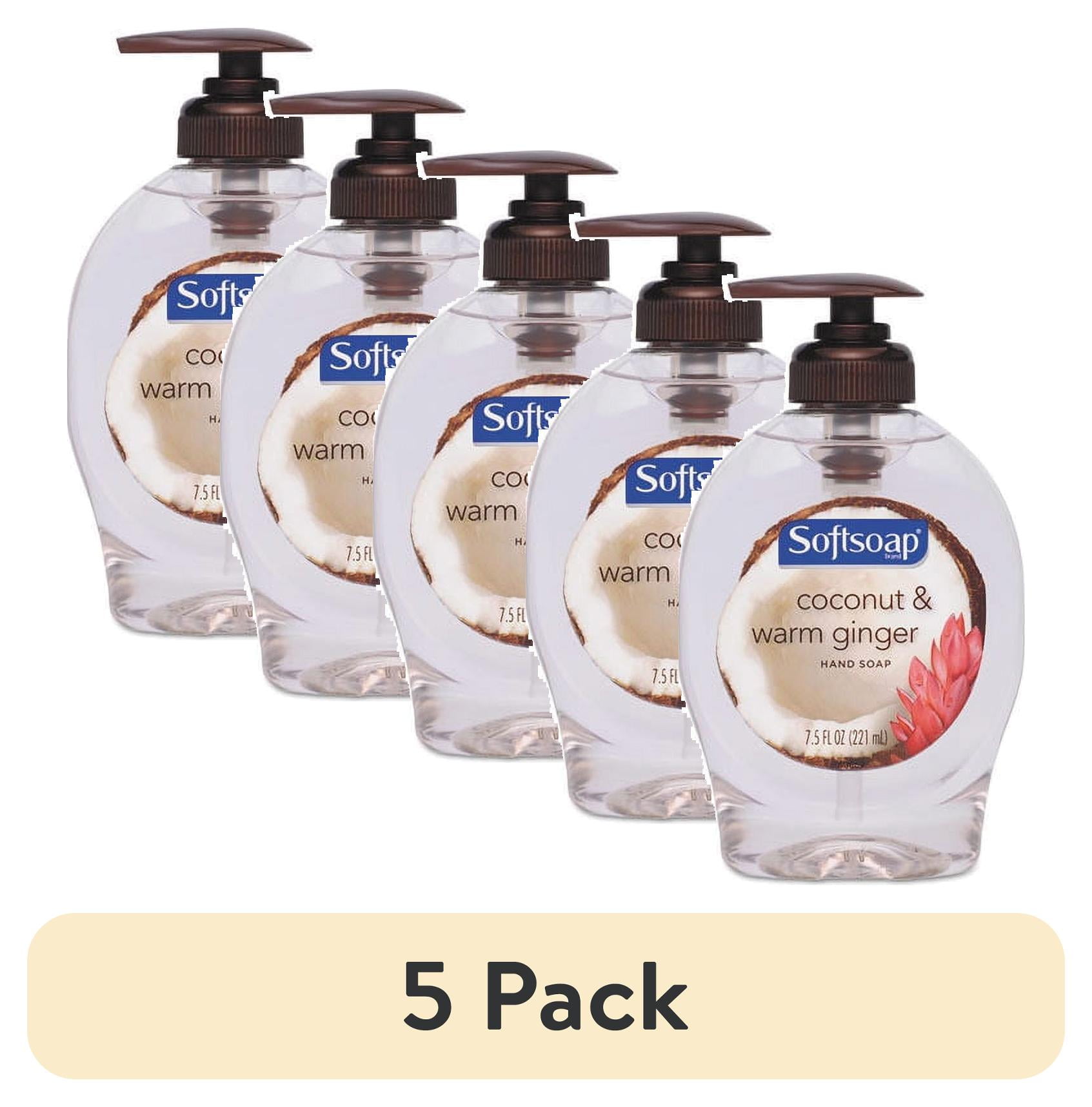 (5 pack) Softsoap Liquid Hand Soap, Coconut and Warm Ginger - 7.5 fl oz ...