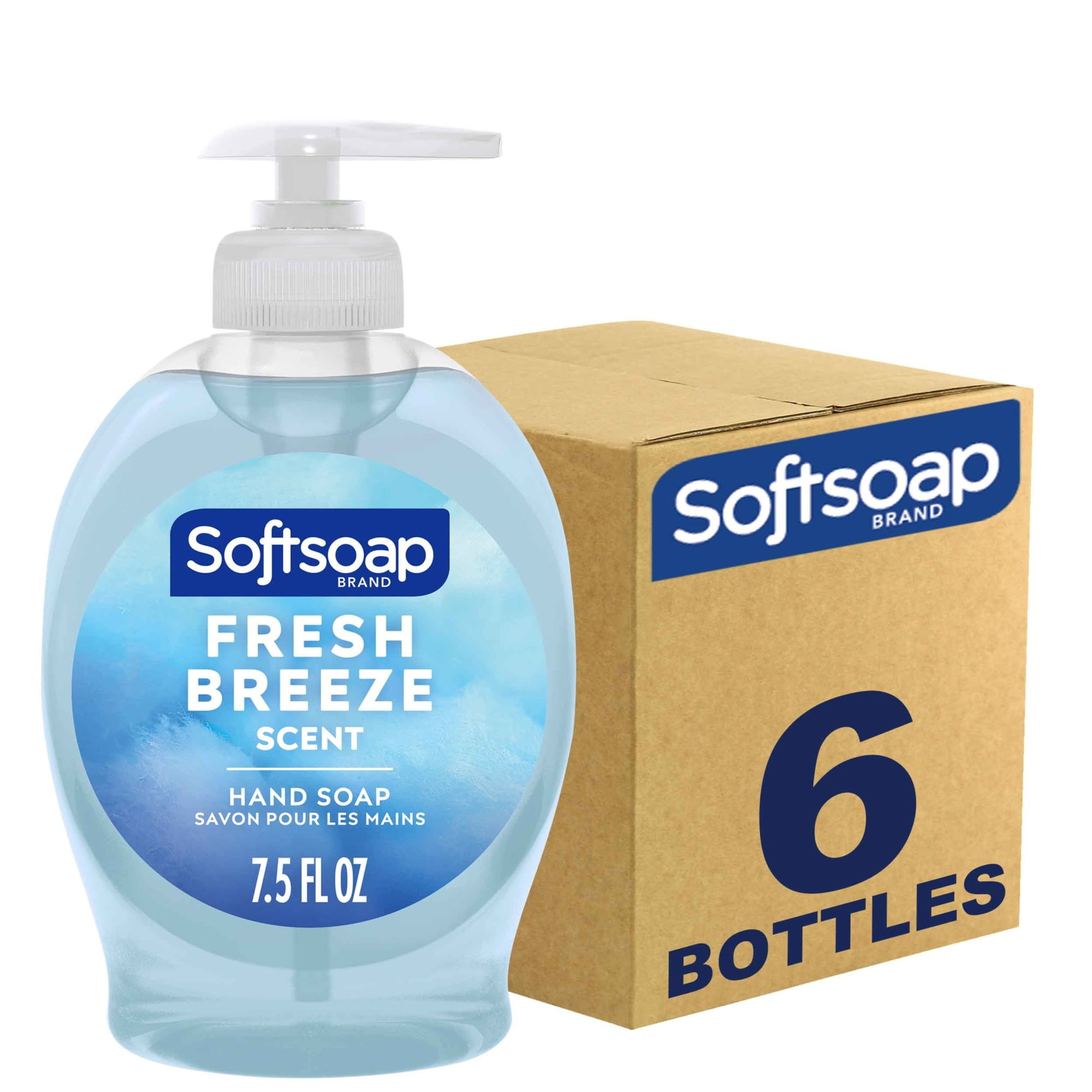 Softsoap Fresh Breeze Liquid Hand Soap, Wash Bottle, 7.5 oz - Pack of 6 ...