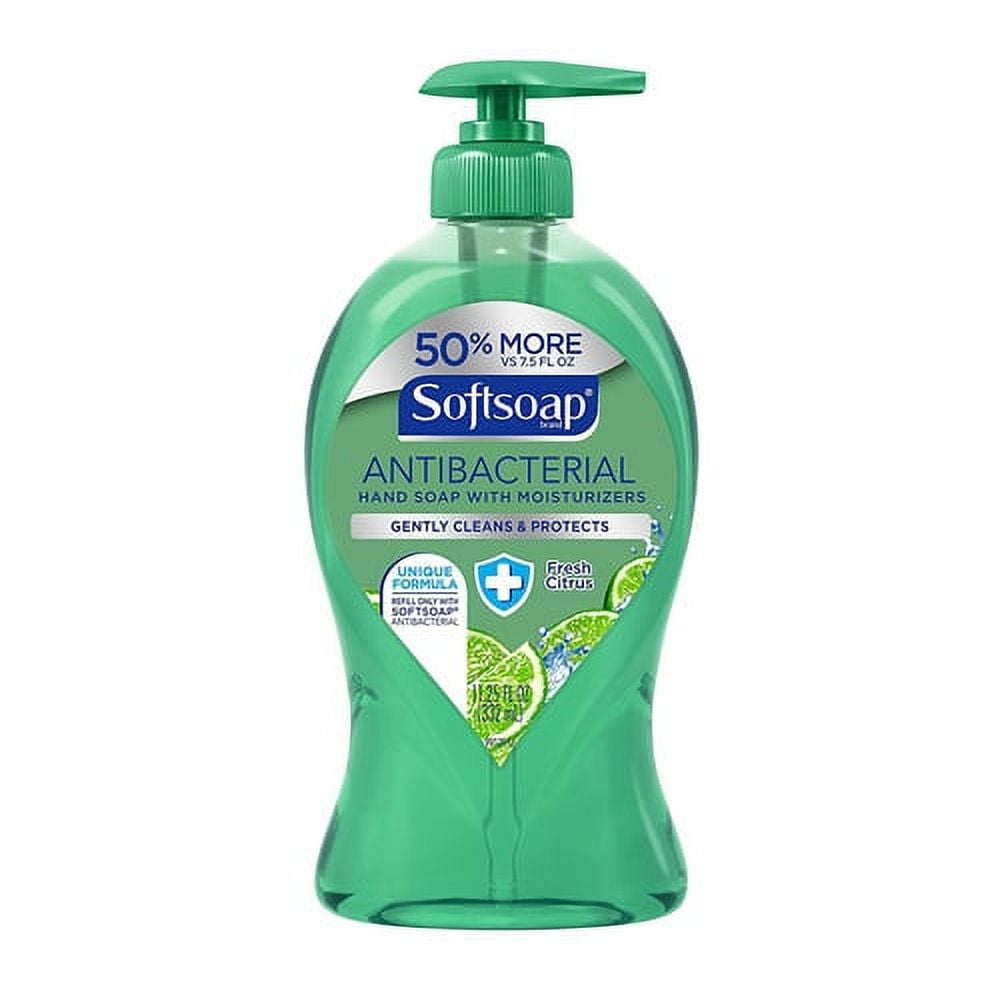 Softsoap Liquid Hand Soap Pump, Antibacterial Fresh Citrus, 11.25 Oz ...