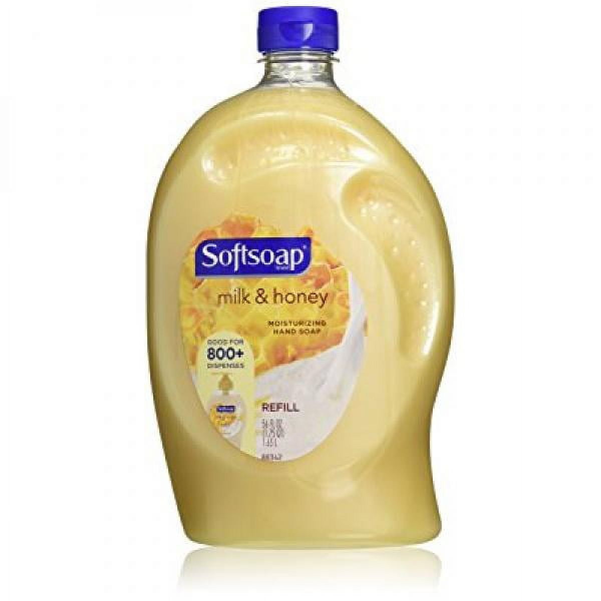 Softsoap Liquid Hand Soap Refill, Milk & Golden Honey, 56 Ounce ...