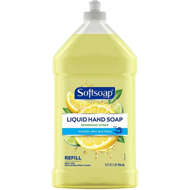 Soft Soap Liquid Hand Soap Refill, Refreshing Citrus Lemon, Kitchen Use ...