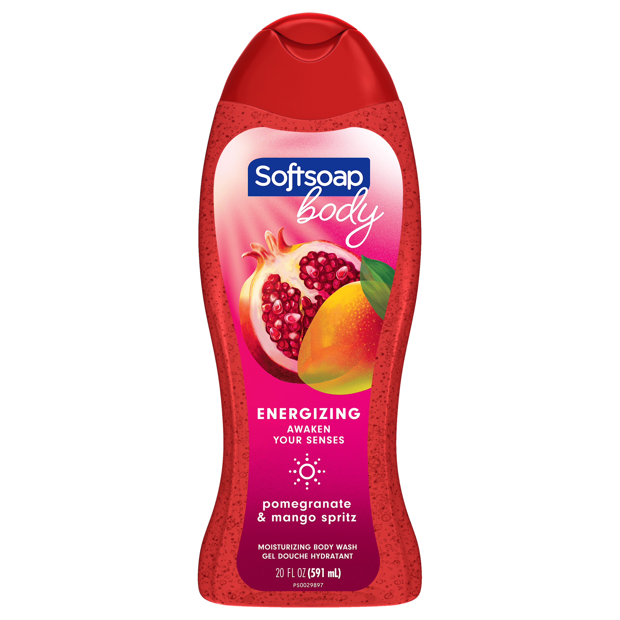 Softsoap Moisturizing Adult Body Wash, Juicy Pomegranate and Mango, for ...
