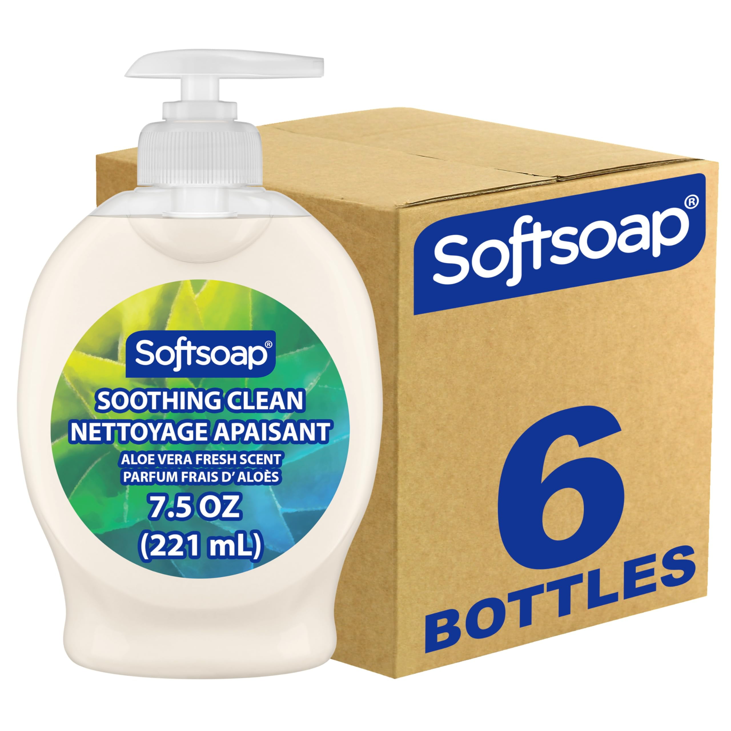 Softsoap Moisturizing Liquid Hand BCA3 Soap, Soothing Clean Aloe Vera ...