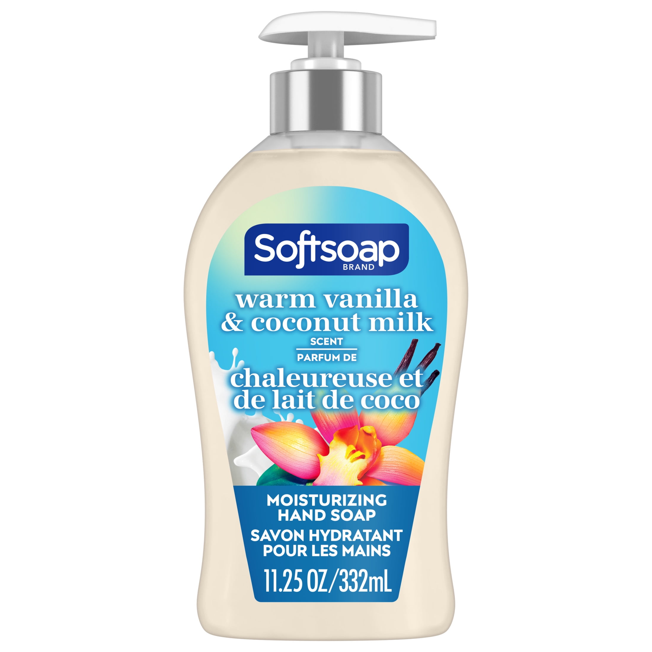 Softsoap Moisturizing Liquid Hand Soap, Warm Vanilla and Coconut Milk ...