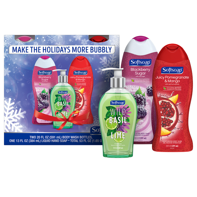 Softsoap Moisturizing and Exfoliating Body Wash and Hand Soap Holiday ...