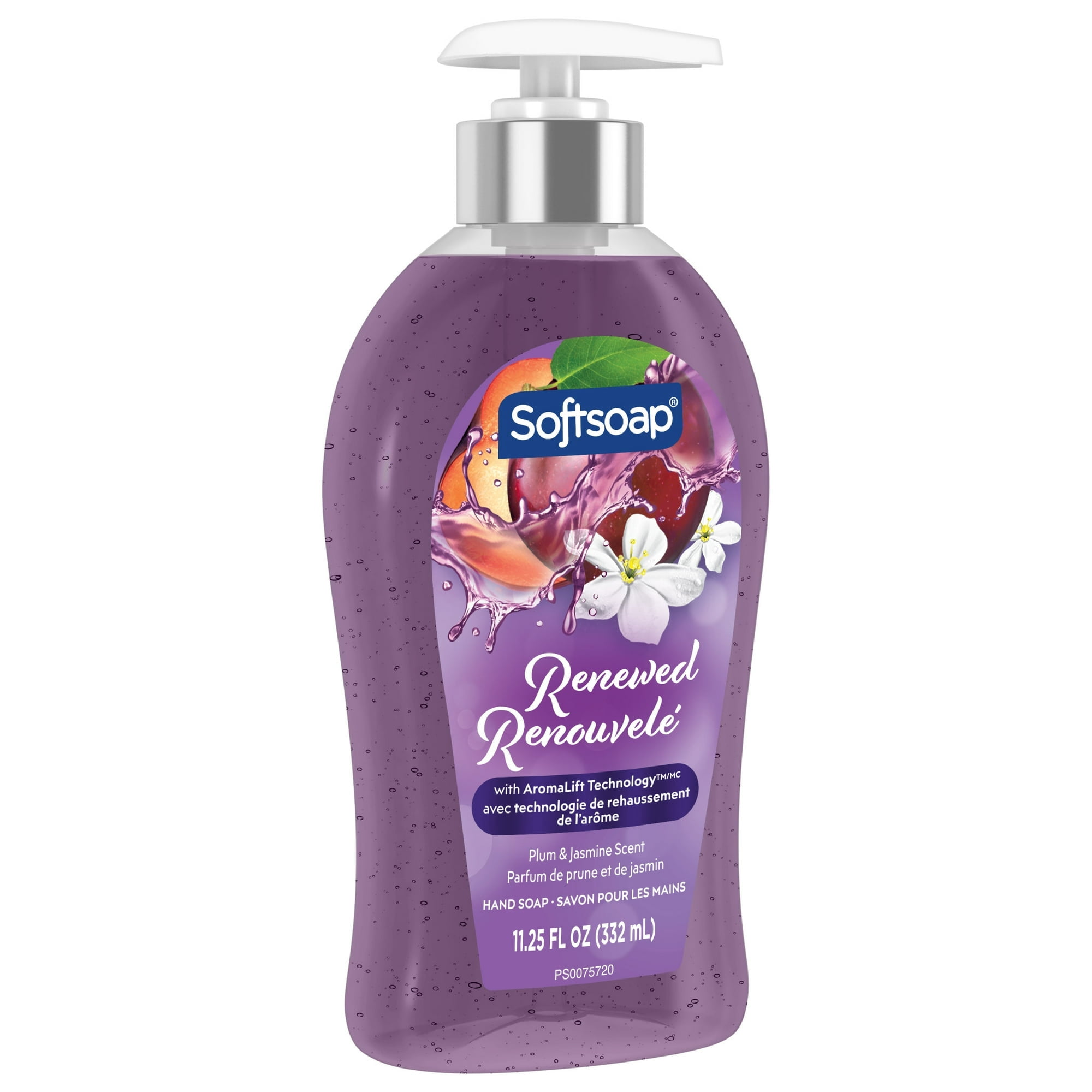 Softsoap Renewed Liquid Hand Soap, Paraben Free, pH Balanced, Plum and ...