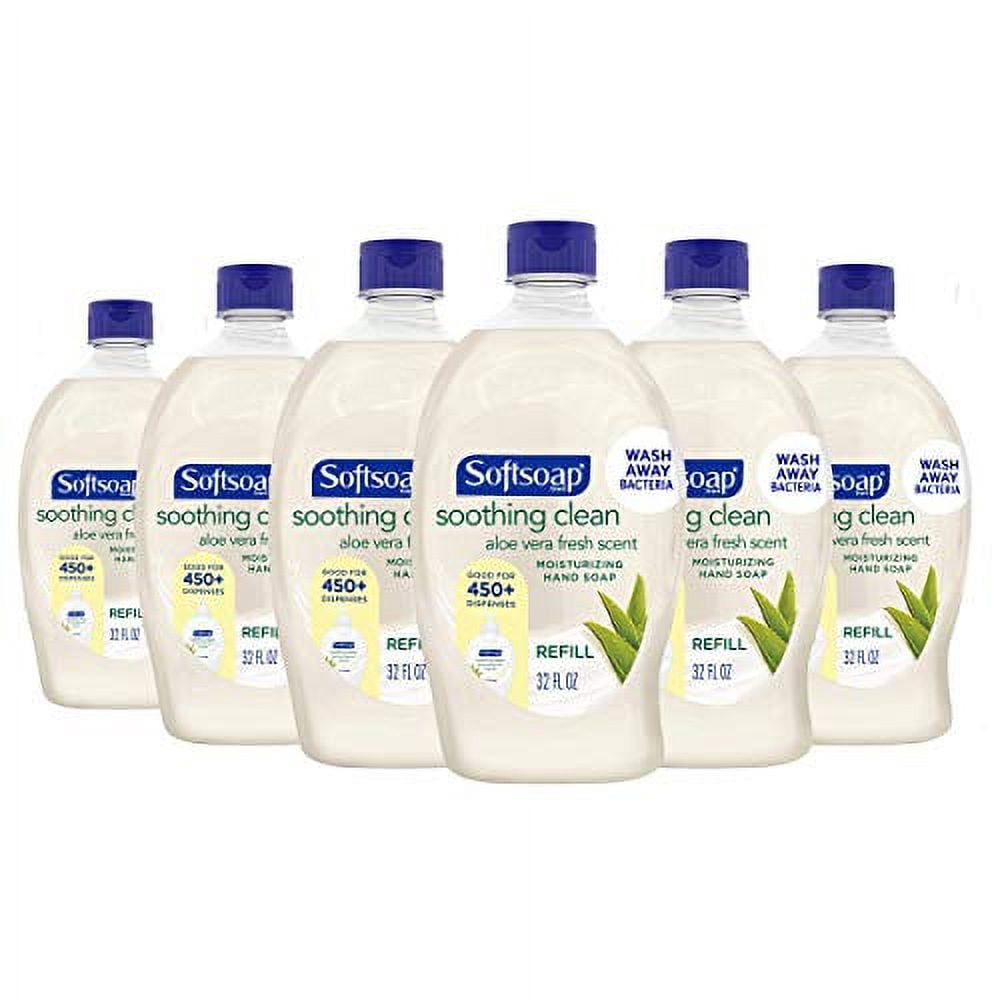Softsoap Soothing Clean Liquid Hand Soap Refill, 32 Ounce, 6 Pack ...