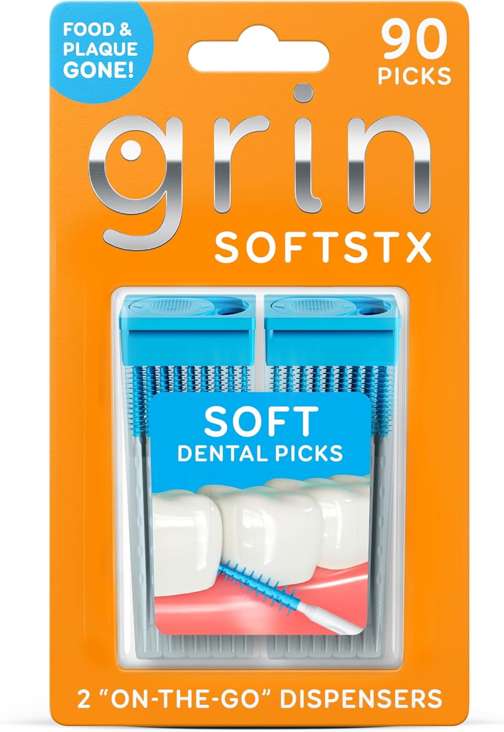 Softstx, Gentle Dental Picks, 90 Count, Soft Flexible Bristles ...