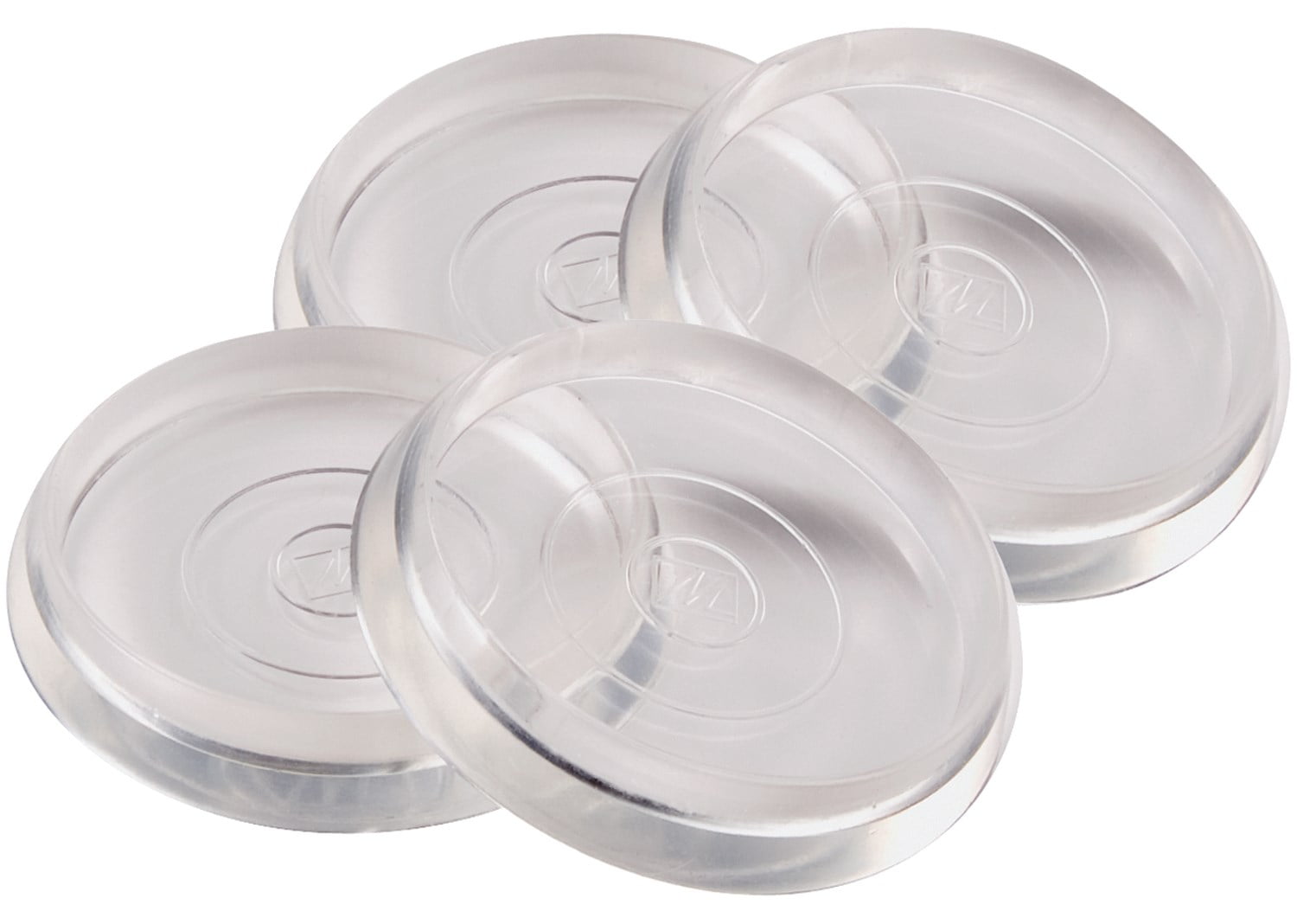 Softtouch Plastic Caster Cup Clear Round 1-13/16 in. W X 1-13/16 in. L ...