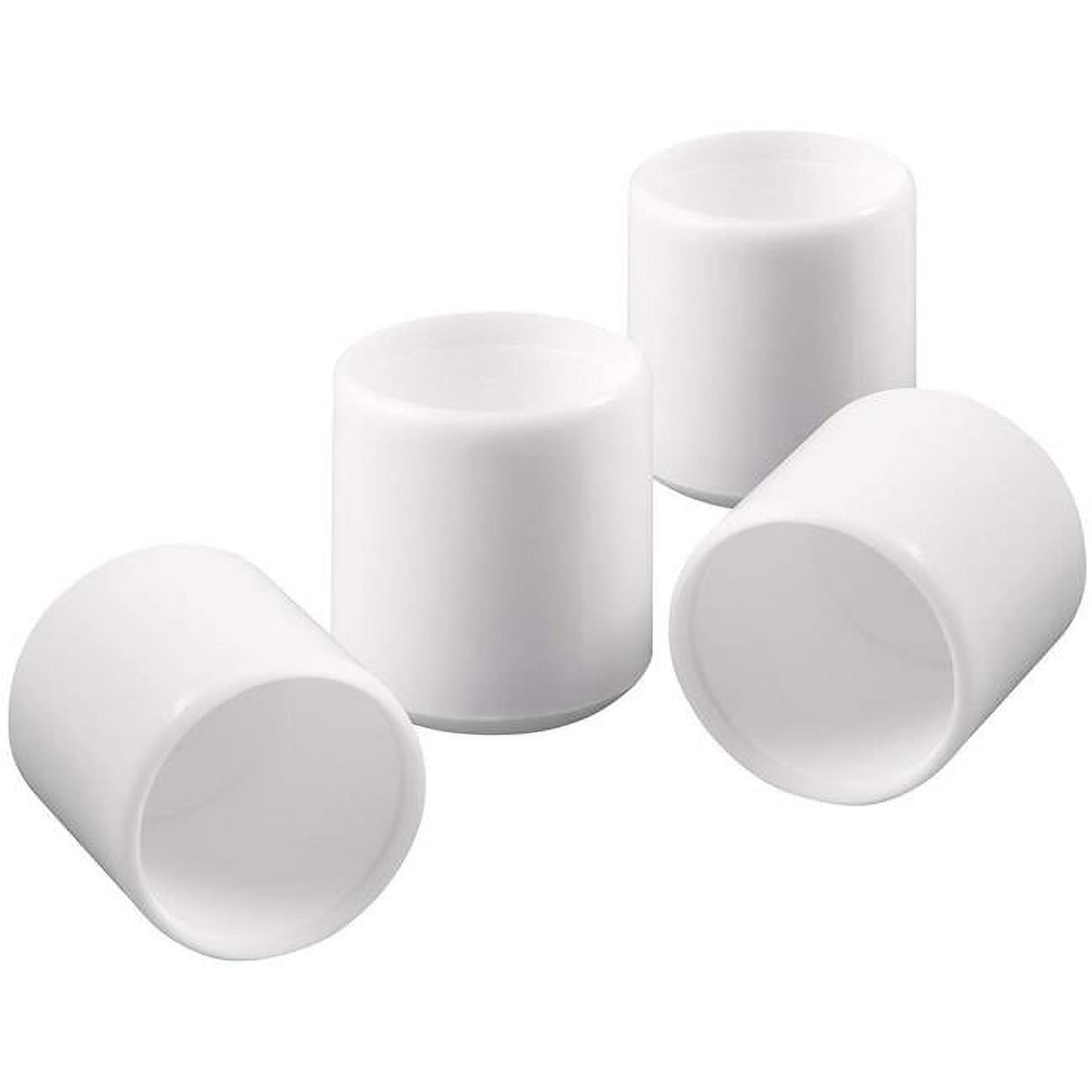 Softtouch Rubber Leg Tip White Round 5/8 in. W X 5/8 in. L 4 pk ...