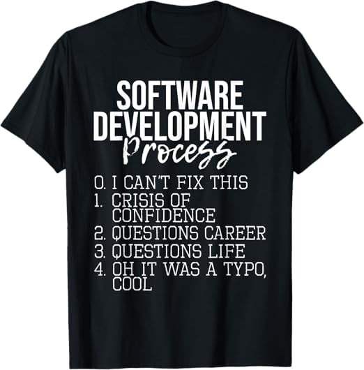 Software Development Process Coding Programmer Coder T Shirt