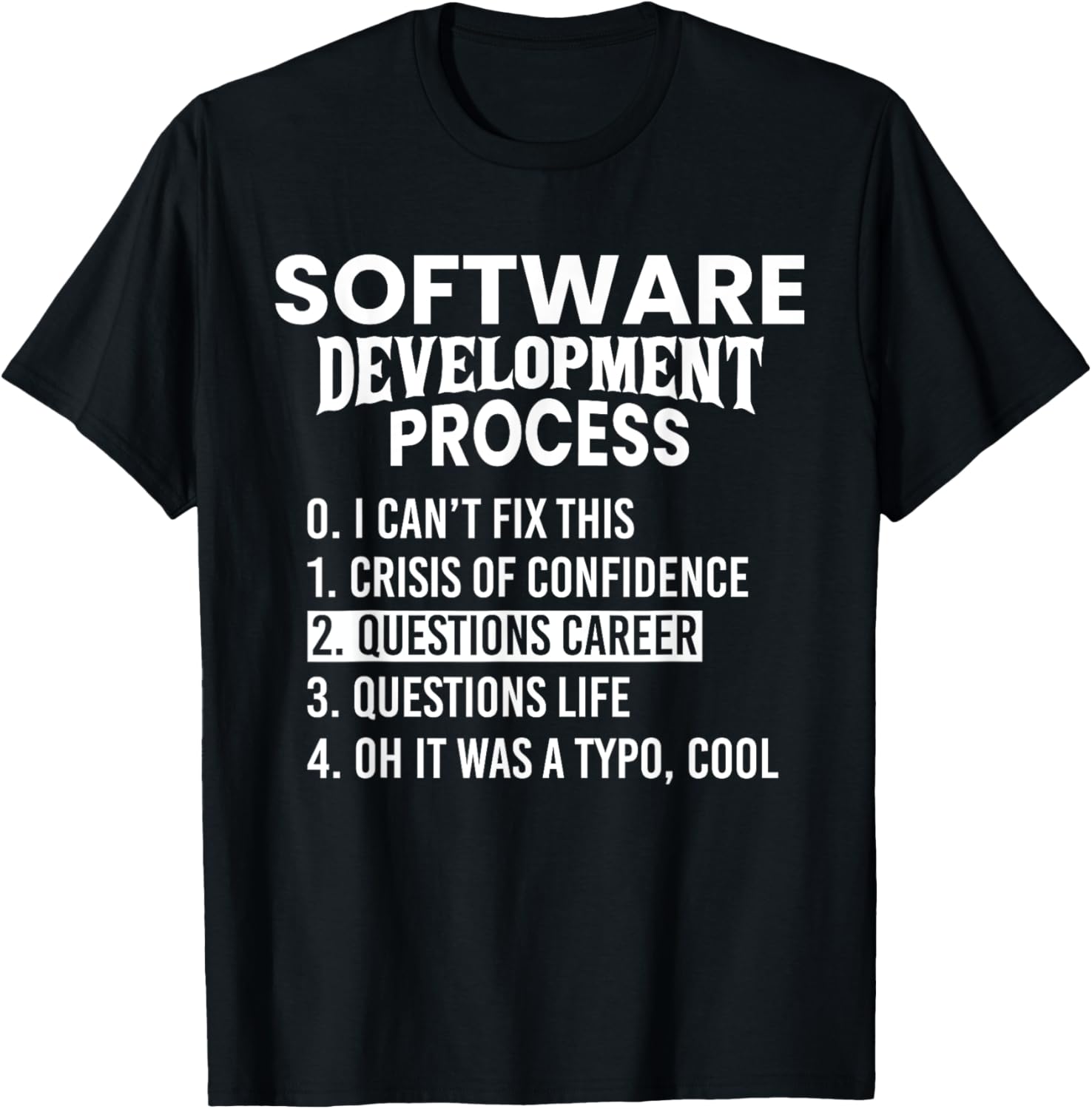 Software Development Process Python Coding & T Shirt Design T-Shirt - Walmart.com