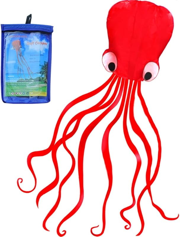 Software Octopus Flyer Kite with Long Colorful Tail for Kids,Long,Large ...