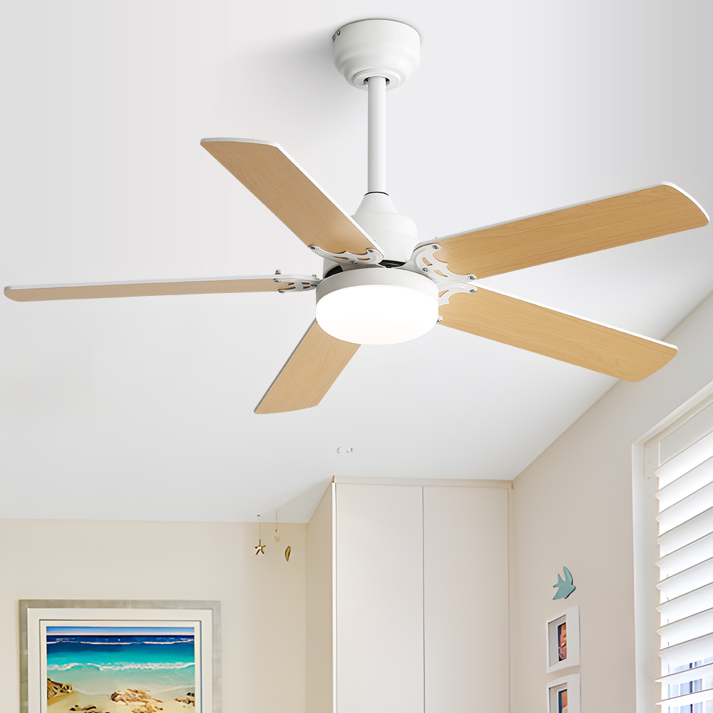 Sofucor 42" Ceiling Fan with LED light and Remote,Flush Mount and ...