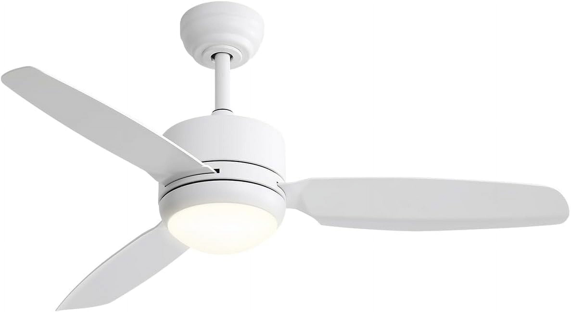 Sofucor 46-Inch Flush Mount Ceiling Fan with LED Lights and Remote ...
