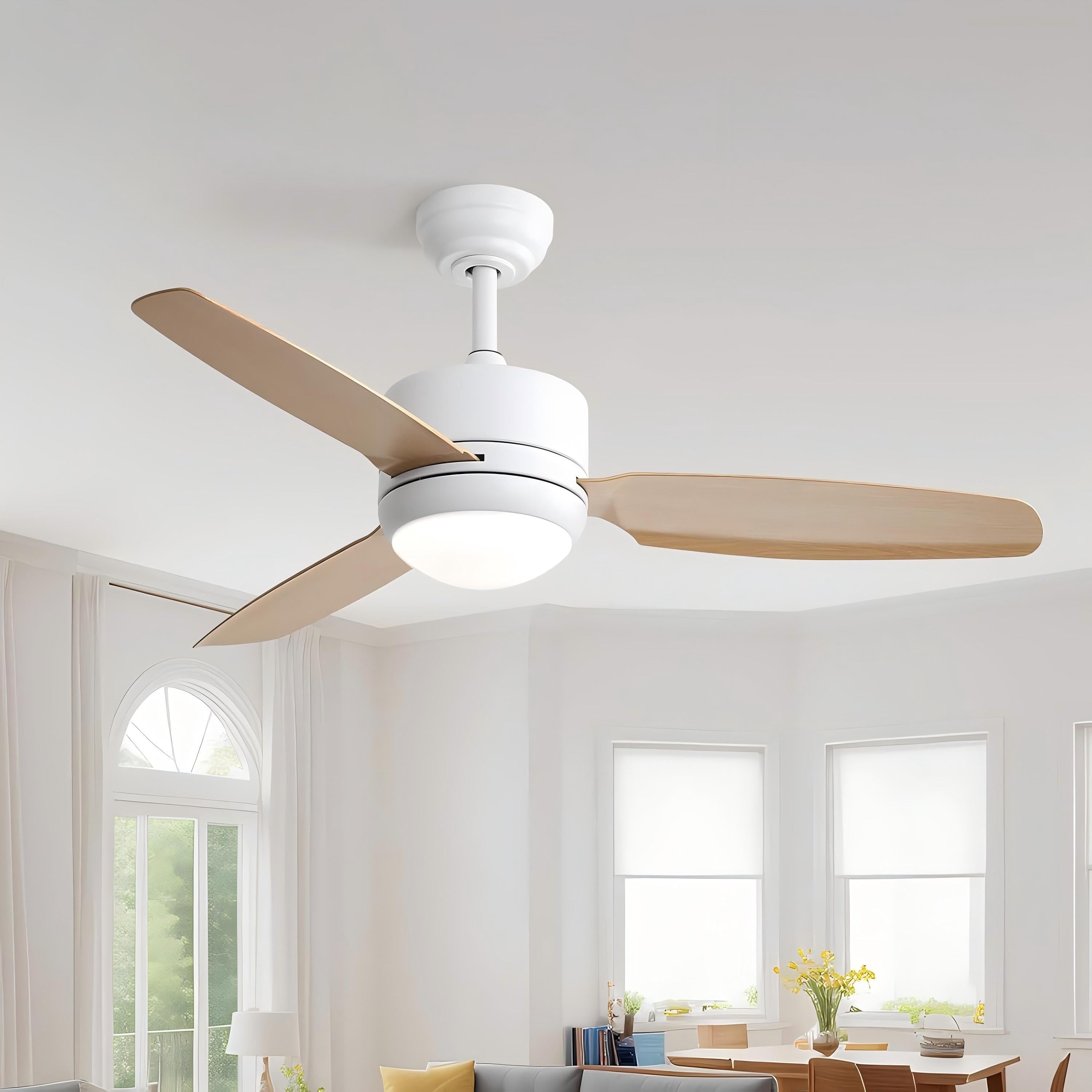 Sofucor 46 inch Ceiling Fans with Lights and Remote,Flush Mount,Modern ...