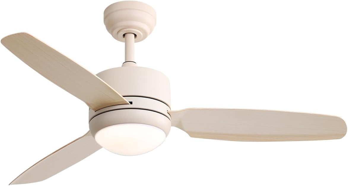 Sofucor 46 inch Ceiling Fans with Lights and Remote,Flush Mount,Modern ...