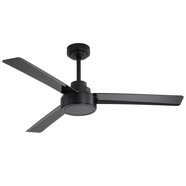 Sofucor 52 Inch Propeller Ceiling Fan No Light, Low Profile Downrod ...