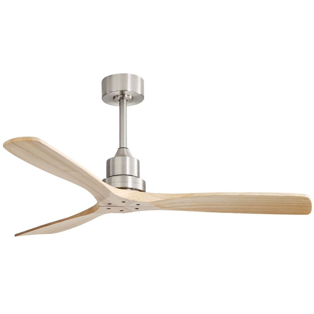 Sofucor 52" Indoor Wood Ceiling Fan Light with Remote, Integrated Light ...
