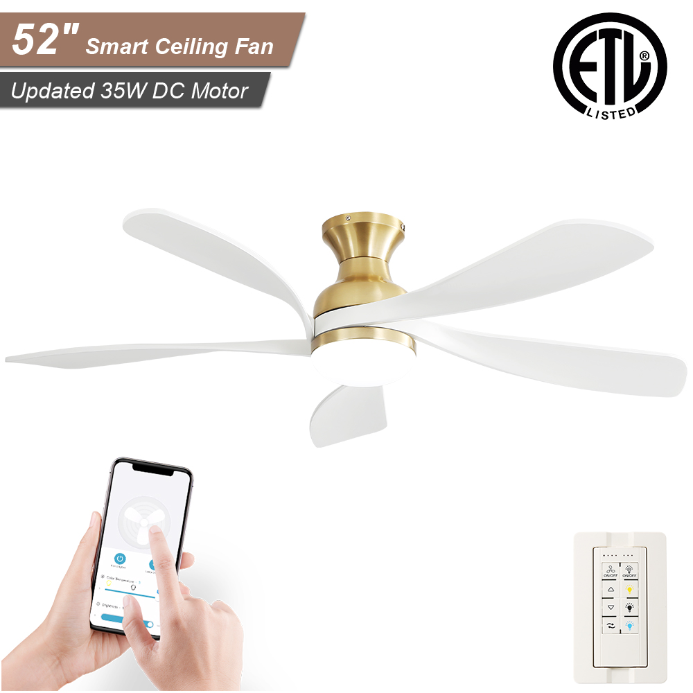 Hunter 52" Cranbrook Dove Grey Ceiling Fan with Light Kit and Remote ...