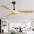 Sofucor 52" Modern Ceiling Fans with Remote,Reverse Airflow,6 Wind ...