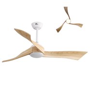 Mainstays 42 Inch Hugger Indoor Ceiling Fan with Light Kit, Black, 4 ...