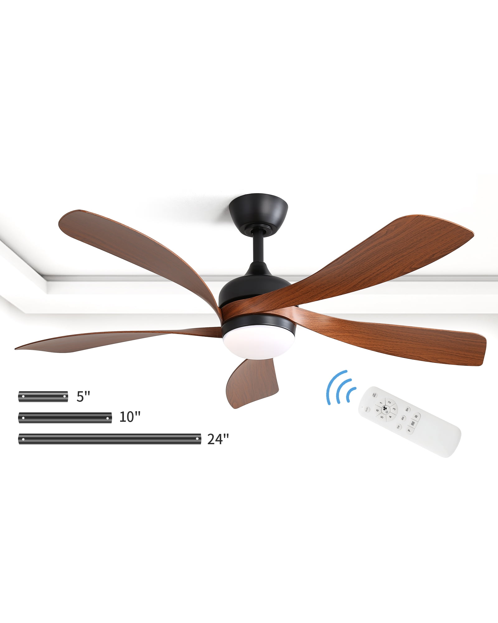 Customer reviews for Sofucor 52 inch Ceiling Fans with Lights, Flush ...