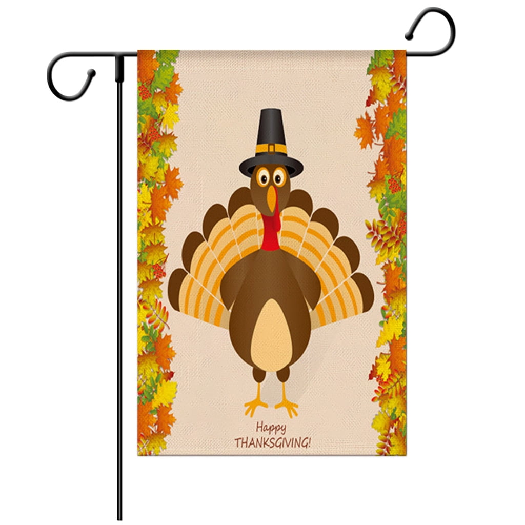 Sofullue Fall Garden Flag 12x18 Inch Vertical Double Sided Autumn Flag ...