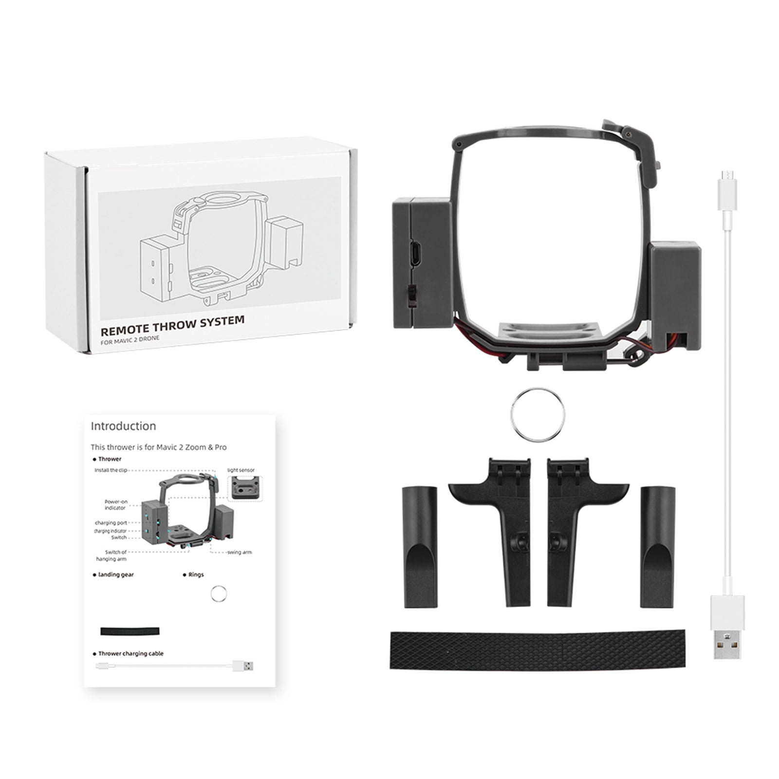 Sofullue For Mavic 2 Pro Dropping System with Landing Gear Long Distance Payload Airdrop Release ...