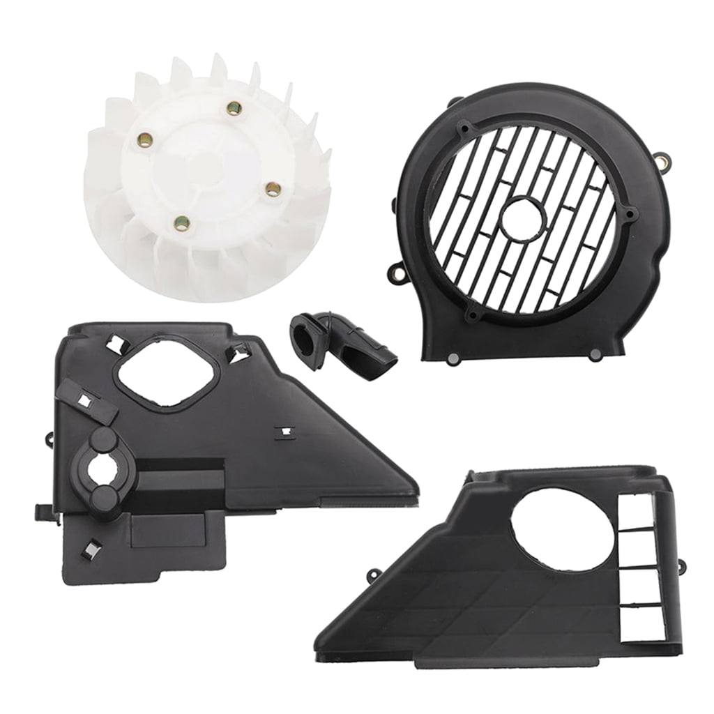 Sofullue Motorcycle Engine Fan Cover Air Shroud Cooling Assembly Fit ...