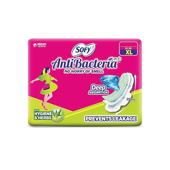 Sofy Women Anti Bacteria Extra Long Sanitary Pads, X-Large, Pack Of 48 ...