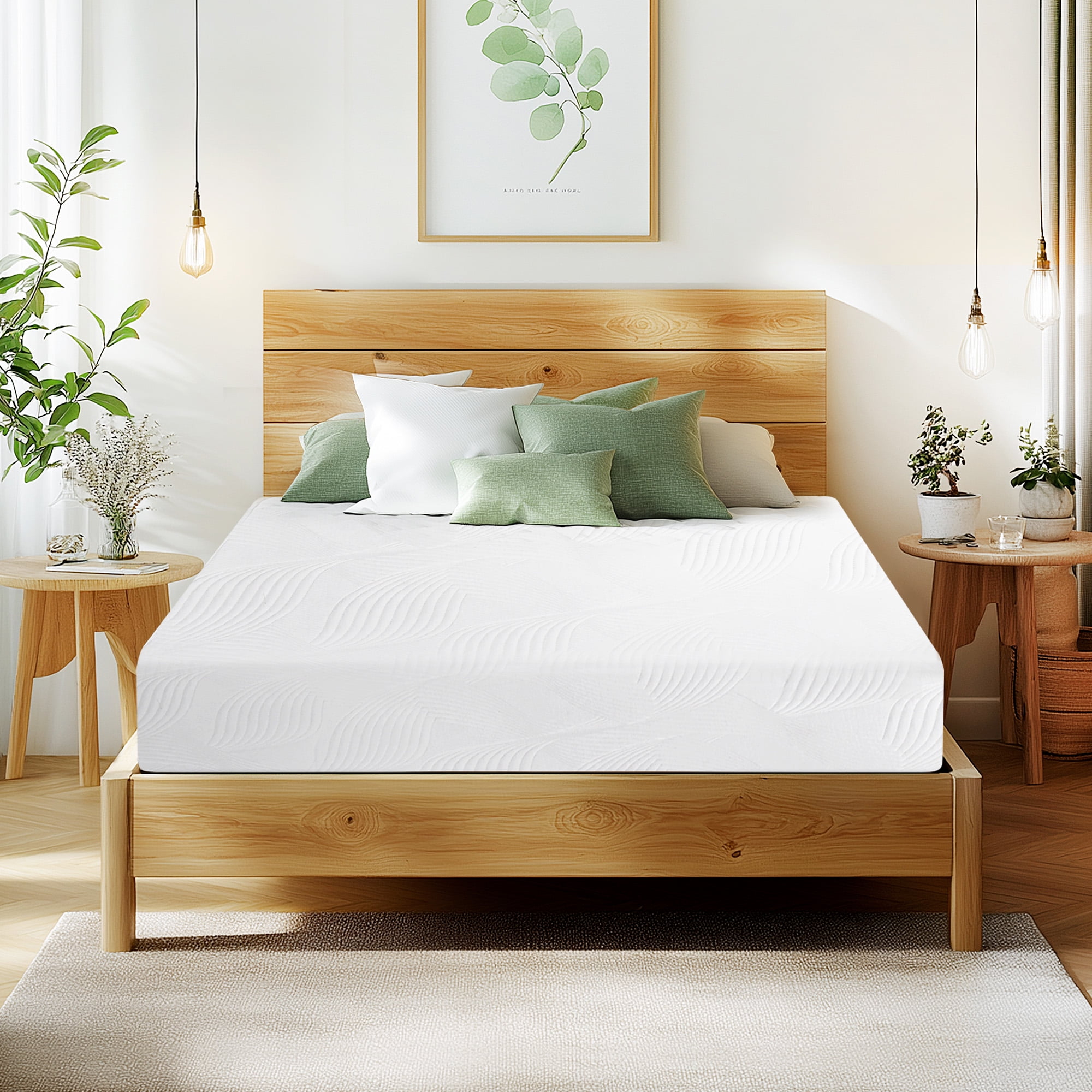 Soges 10 inch King Size Memory Foam Mattress with Removable Washable ...