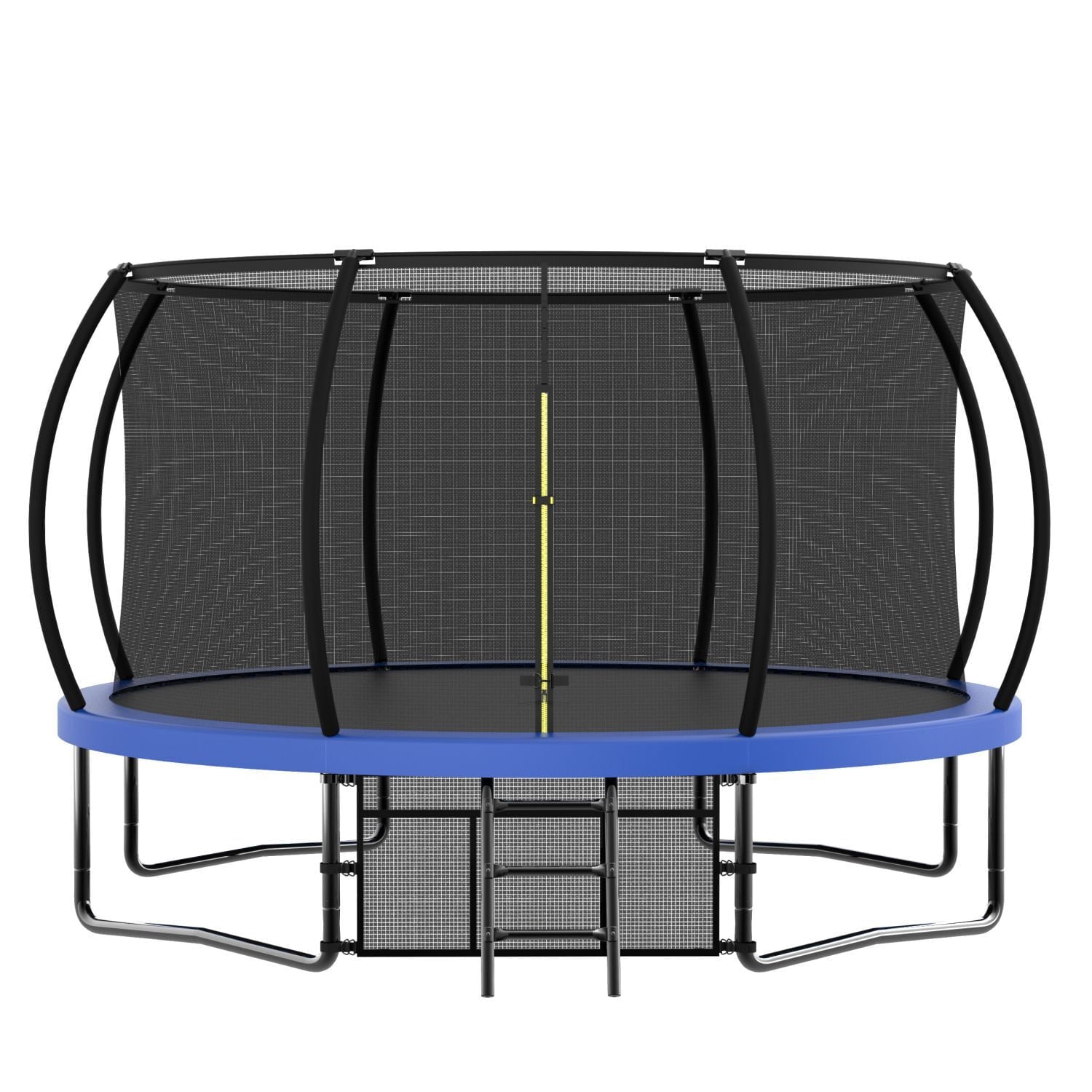 Soges 12FT Trampoline with Balance Bar & Safety Enclosure Net Pumpkin ...