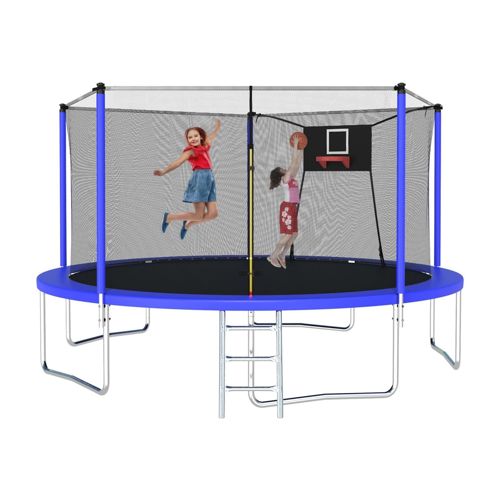 Soges 1320LBS 14FT Trampoline with Enclosure Net for Kids, Recreational ...