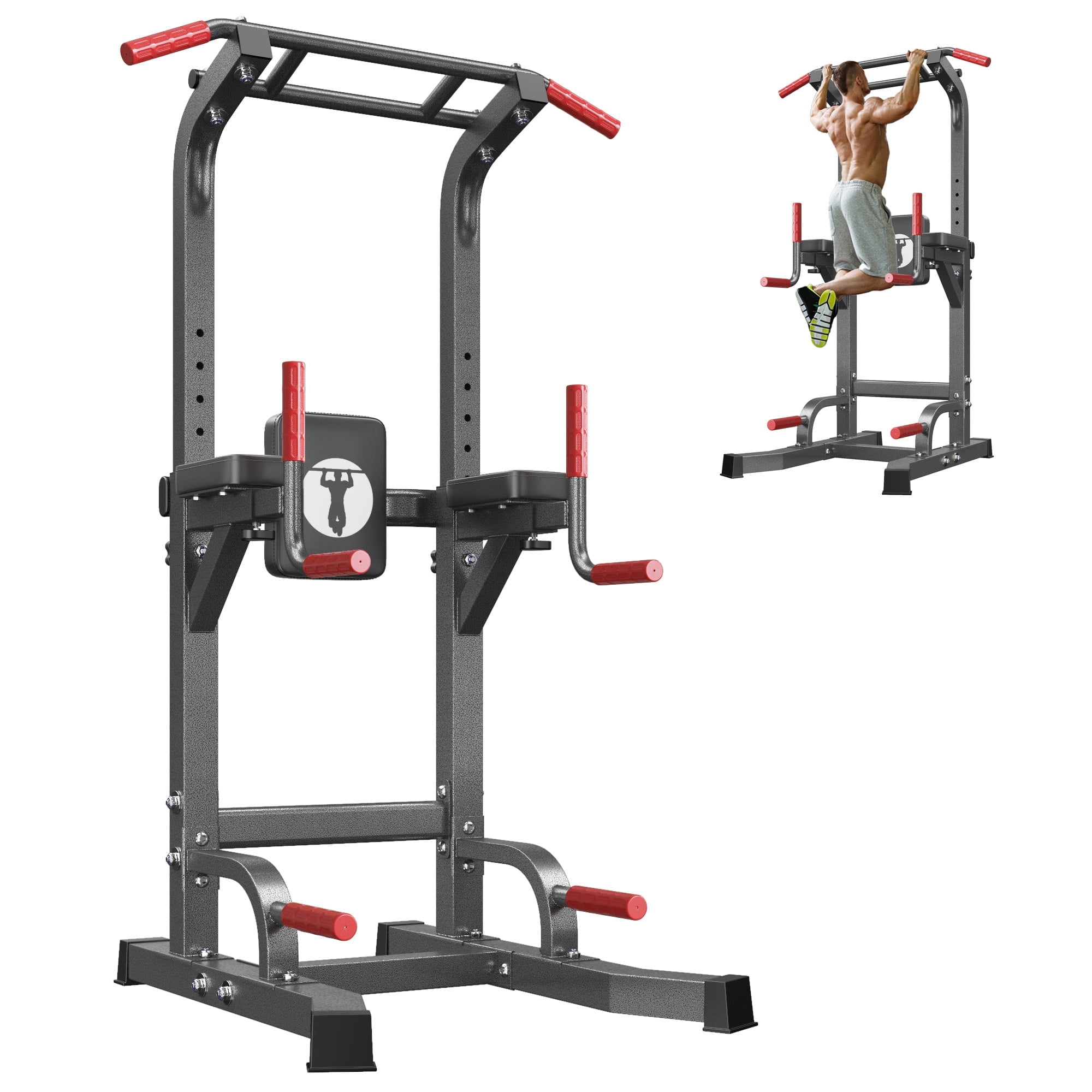 Soges Power Tower Dip Station Pull Up Bar Workout Multi-Function ...