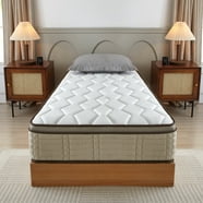 10 Inch Hybrid Mattress, Full, Innerspring Bed Mattress, Pressuer ...
