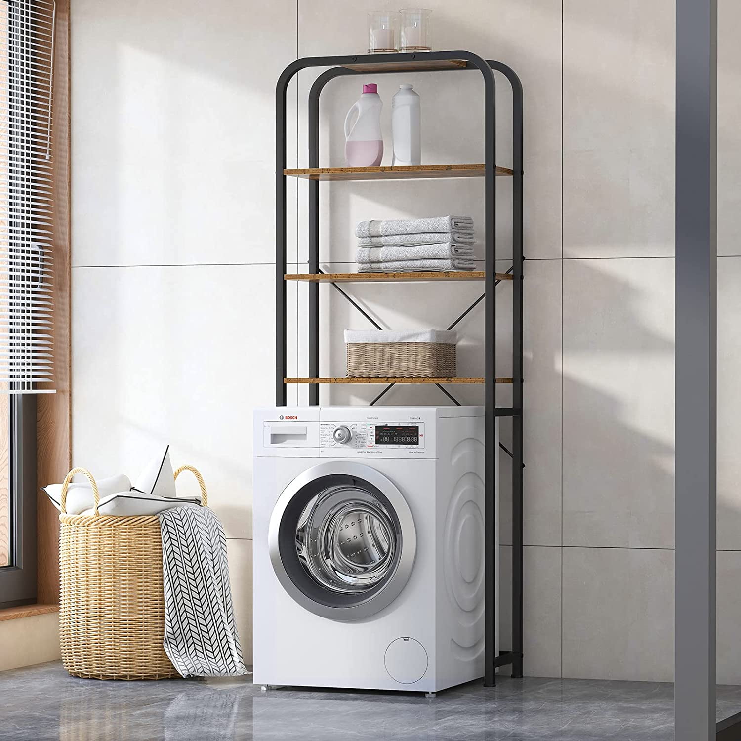 Free Shipping! SogesPower 68in 4-Tier over The Toilet Storage Rack ...