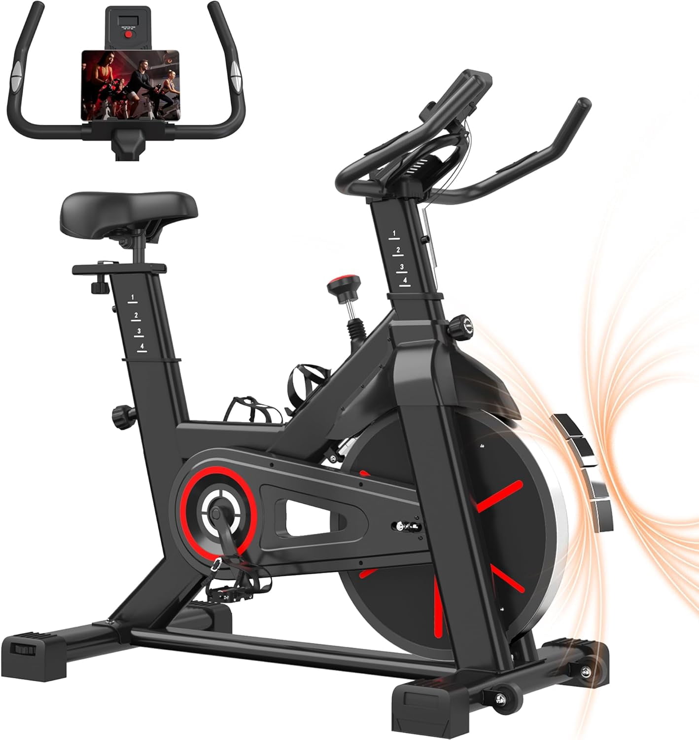 SogesPower Exercise Bike Indoor Cycling Bike Magnetic Stationary Bike ...