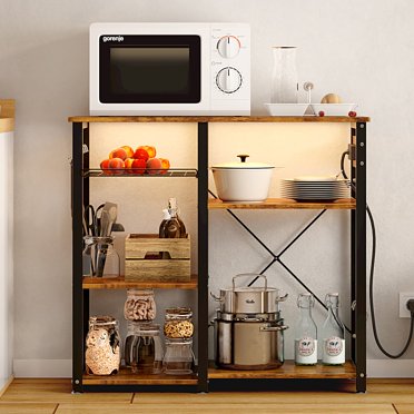 Zimtown Portable Kitchen Cart Kitchen Storage Cart Kitchen Island Cart ...