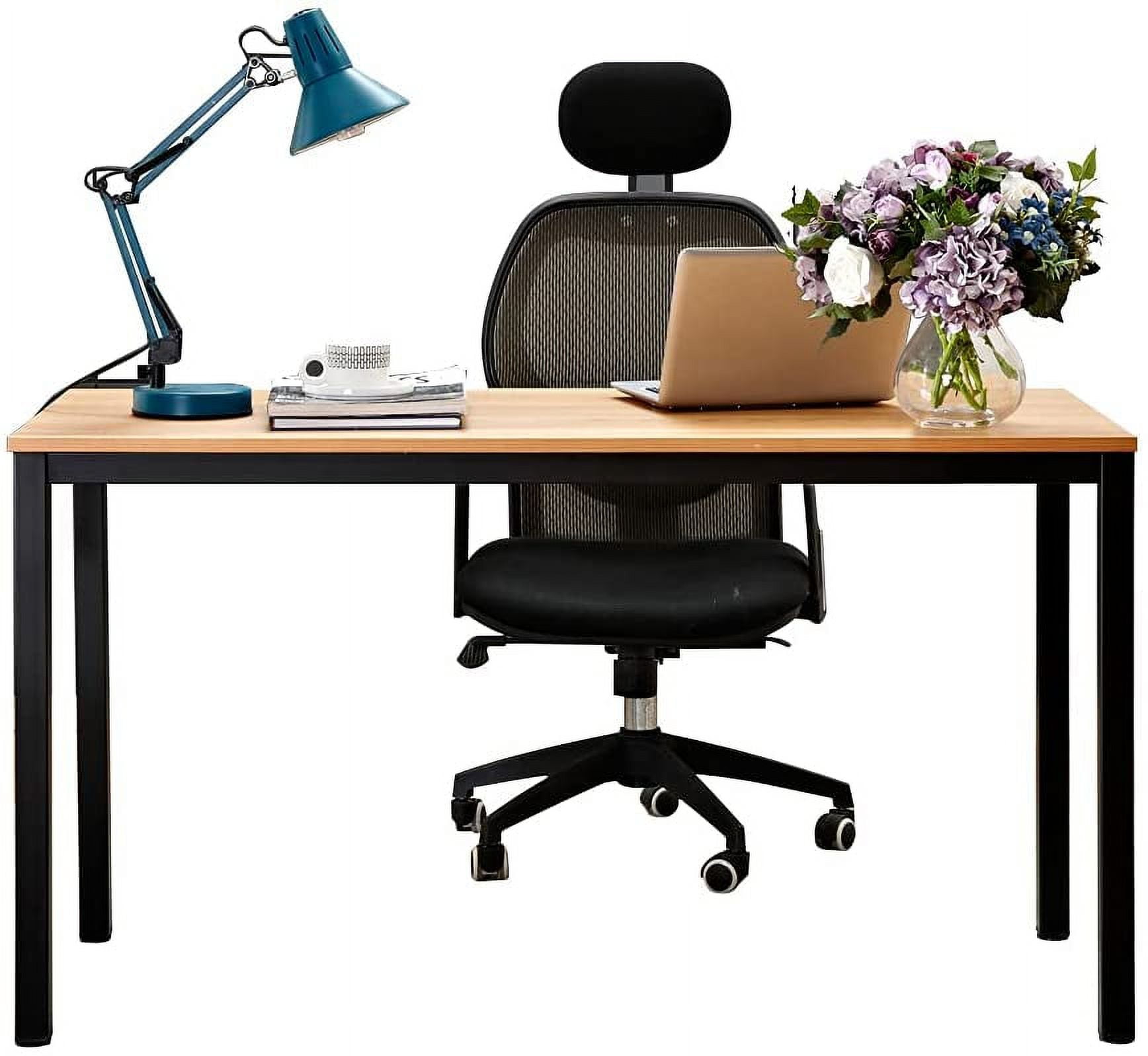 SogesPower Large Computer Desk 29.5"H Office Desk Computer Table with ...
